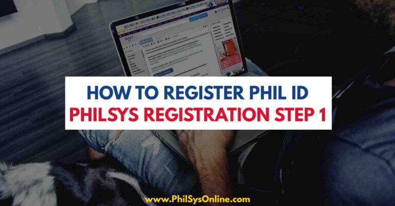 PhilSys Registration Step 1: How to Register and Book Appointment for ...