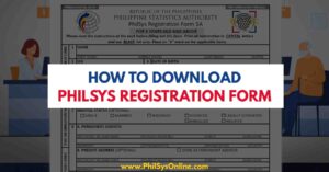 How to Download PhilSys Registration Form 1A Online - PhilSys Online